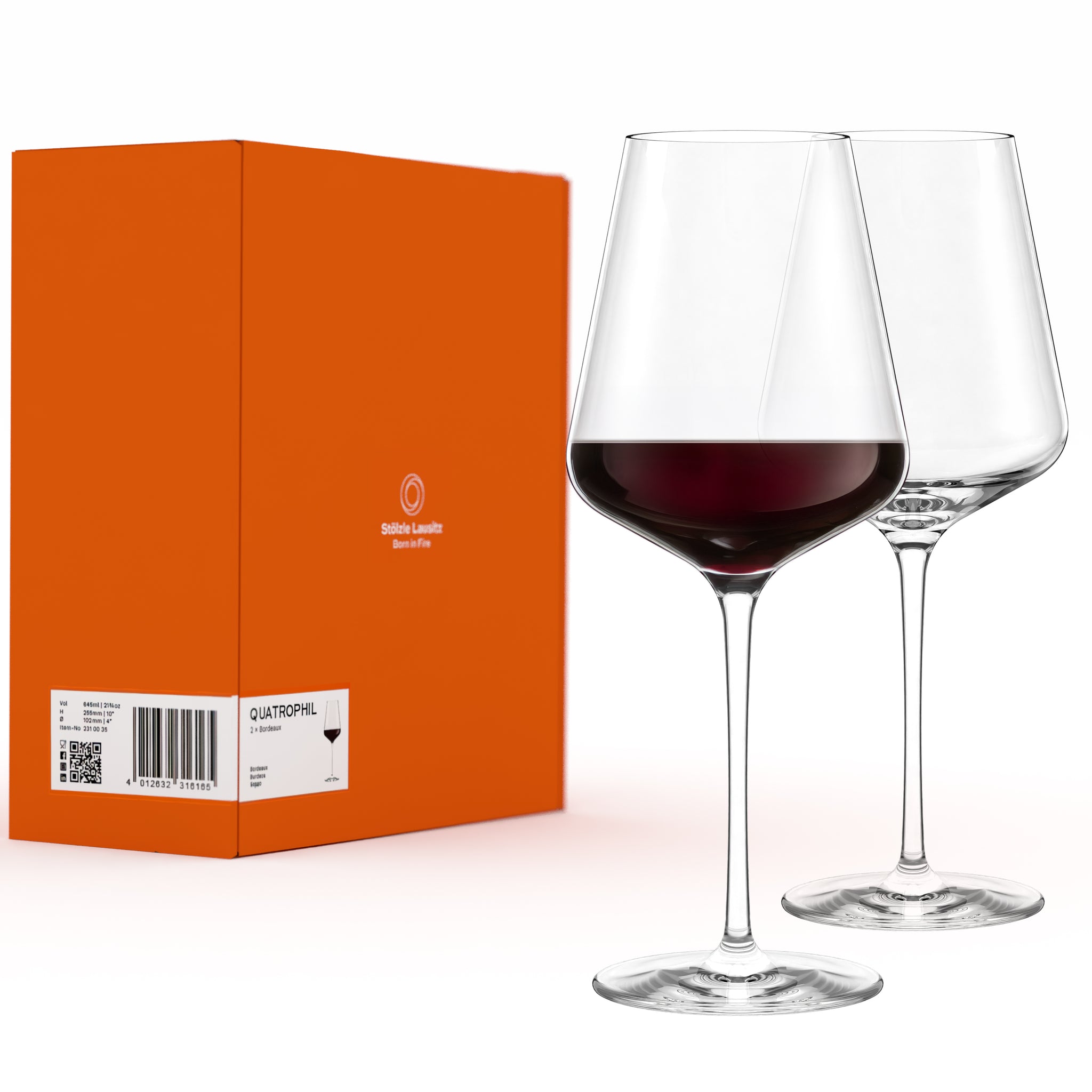Bordeaux Glass Quatrophil Set of 2 | Stölzle Lausitz