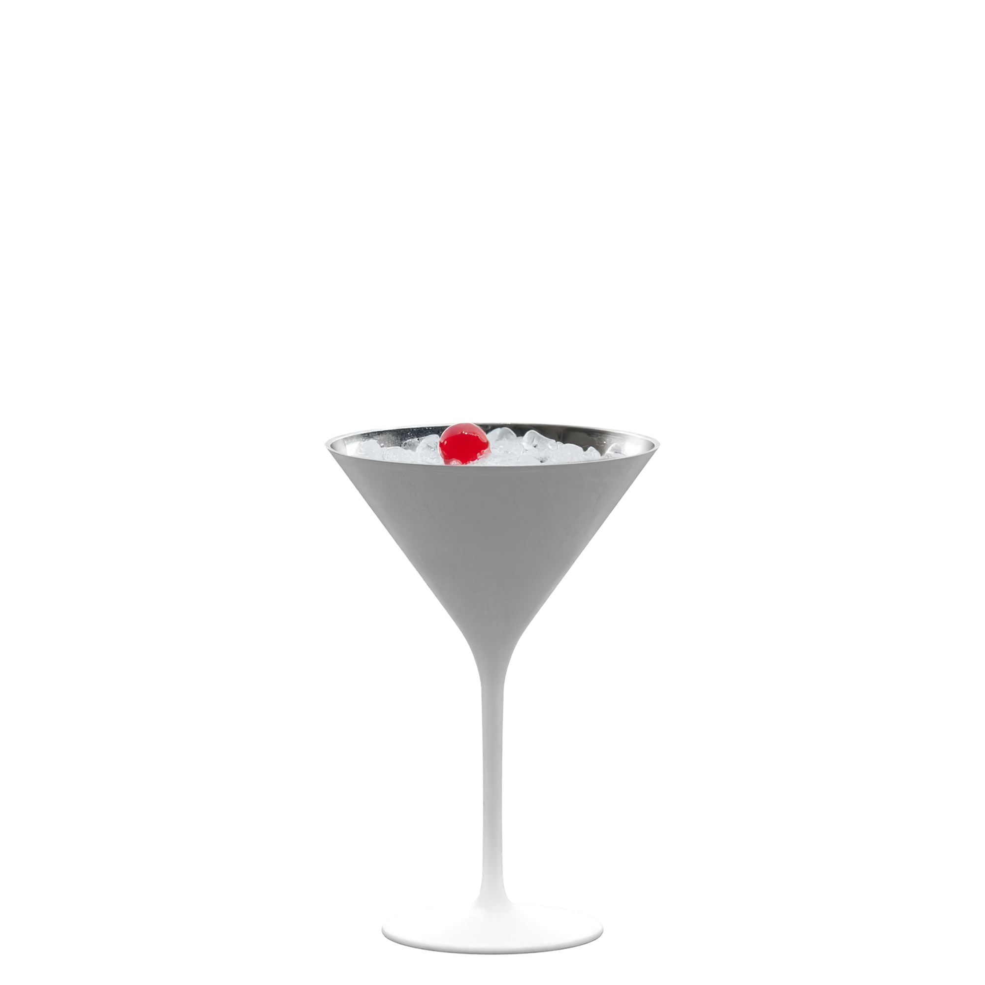 Cocktail Glass White/Silver Elements Set of 6 | Stölzle Lausitz