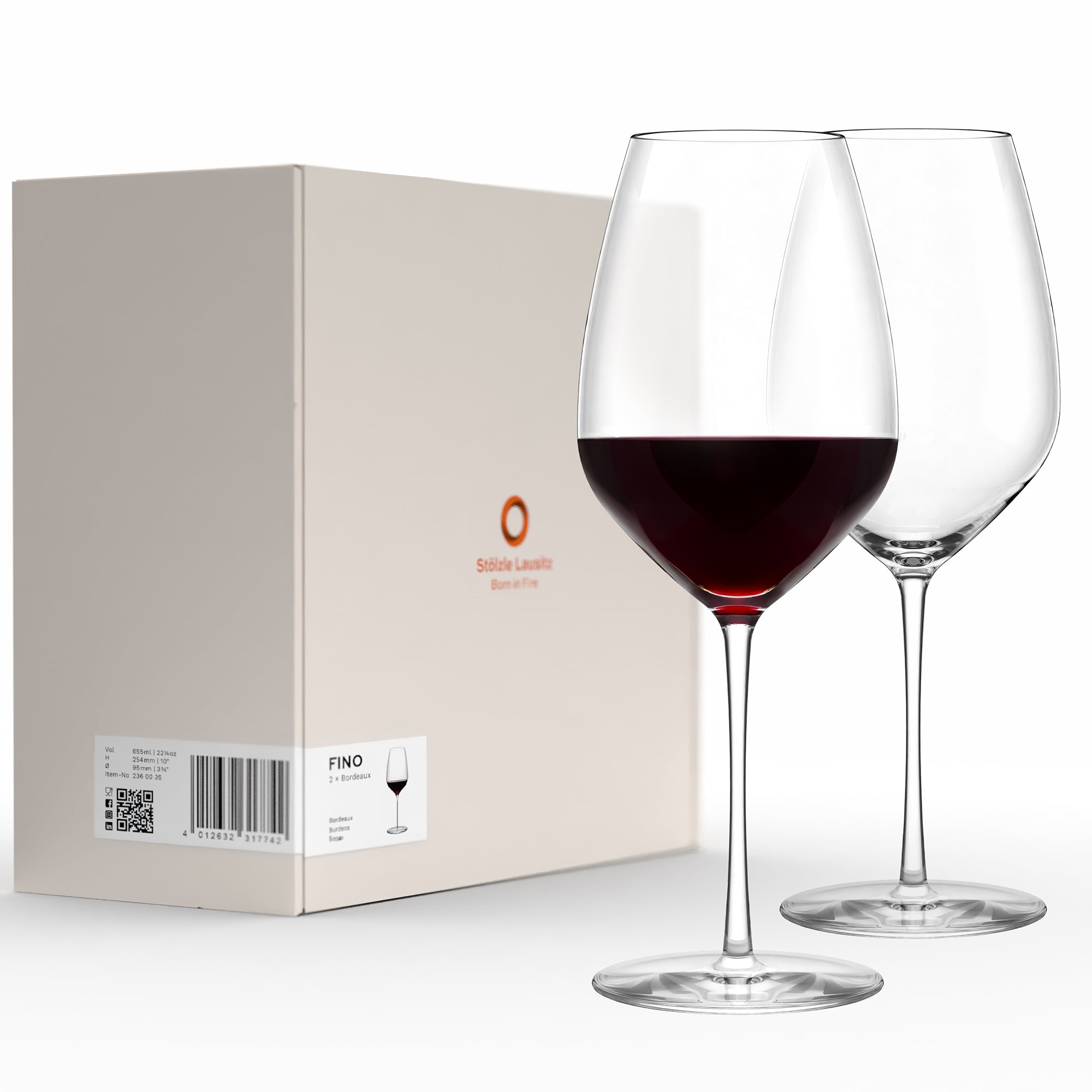 Bordeaux Glass Fino Set of 2 | Stölzle Lausitz